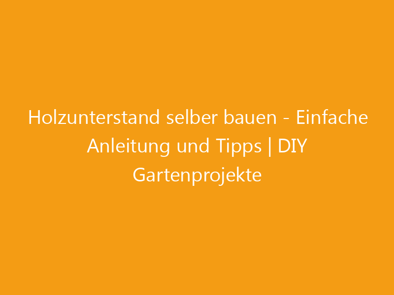 Hantelstander Selber Bauen