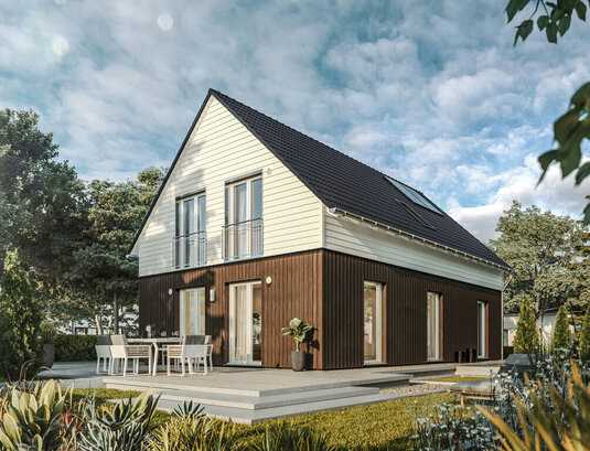 Haus Mit Holzfassade Und Putz